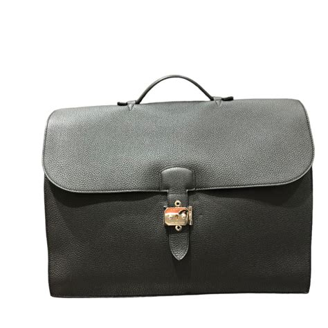Hermes エルメス Hermes サックアデペッシュ41 X刻印 ブラック Sv金具 トゴ メンズ ビジネスバッグの通販 By