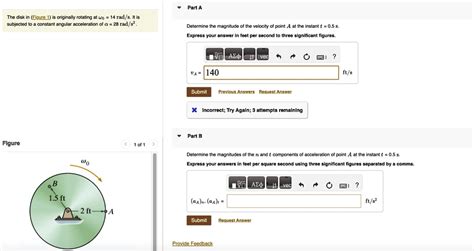 Part A The Disk In Figure 1 Is Originally Rotating At ω0 14 Rads It Is Subjected To A
