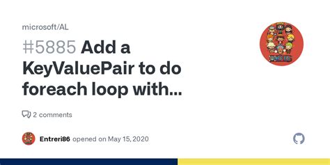 Add A KeyValuePair To Do Foreach Loop With Dictionaries Issue 5885