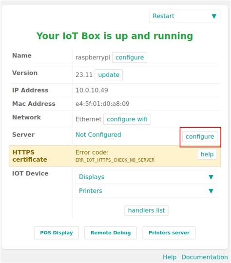 Connect Iot Box With Odoo Odoo 17 Development Book