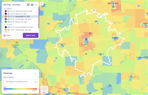 Visualizing Densities Heatmap Smappen