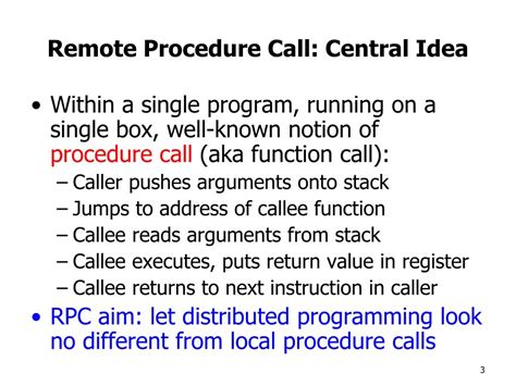Ppt Remote Procedure Call Rpc And Transparency Powerpoint