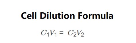 Cell Dilution Calculator
