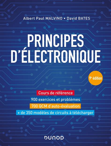 Principes d électronique Cours et exercices corrigés Livre et ebook