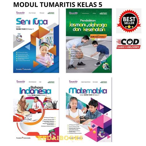 Jual Modul Tumaritis Kelas 5 Bahasa Indonesia Pjok Matematika Seni Rupa