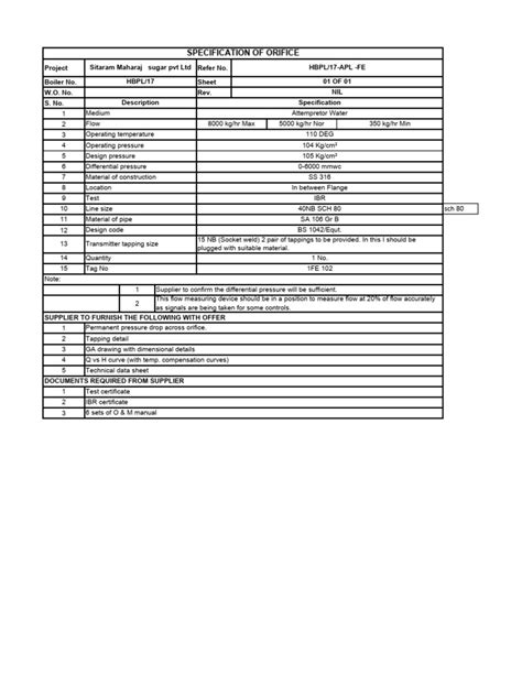 Apl Flow Hbpl 17 Orifice Pdf Plumbing Gases