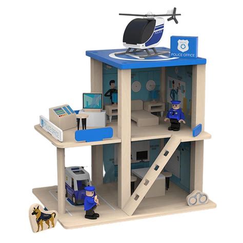 Сет полициска станица дрвена Најголема онлајн продавница во Македонија Ананас МК