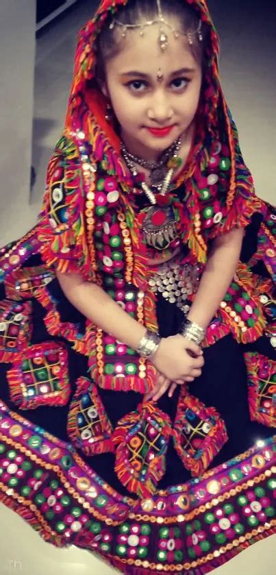Vibrant Traditional Attire Wallpaper Free Download