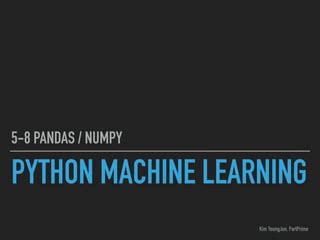 Python Machine Learning Chap Ppt