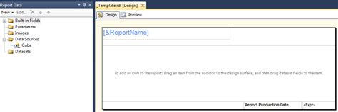 SSRS Report Templates Unravelled Development
