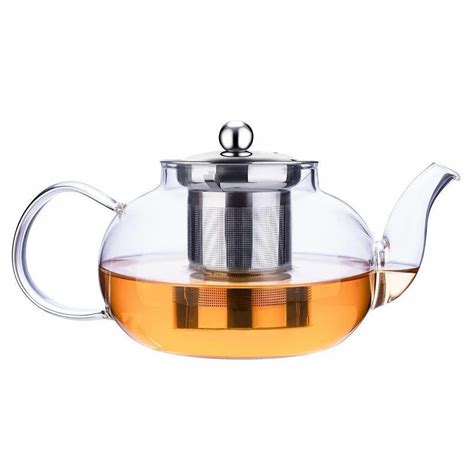 Glass Kettleteapot With Stainless Steel Infuser And Lid At Rs 270piece
