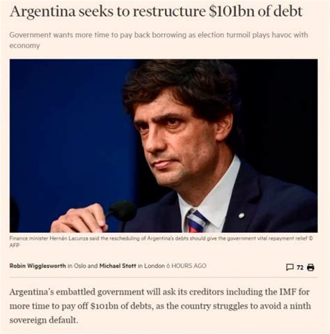 No Es “reperfilamiento” Es Default El Financial Times Advirtió Que
