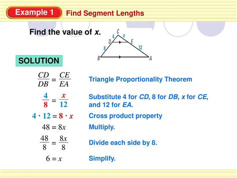 Triangle Proportionality Theorem Worksheet Answers How You Use The