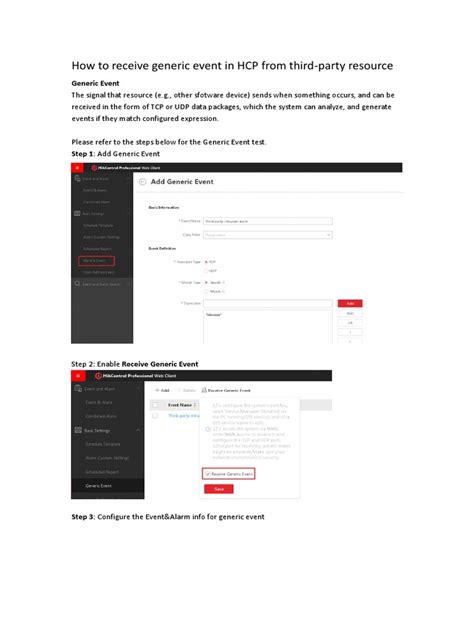 How To Receive Generic Event In Hcp From Third Party Resouce Pdf