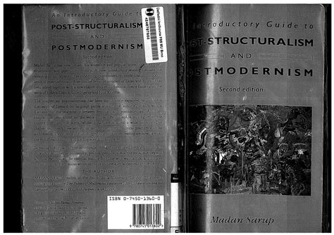 An Introductory Guide To Post Structuralism And Postmodernism Thamboo