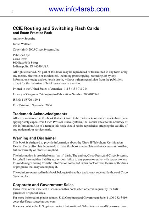 SOLUTION Ccie Routing And Switching Flash Card Studypool