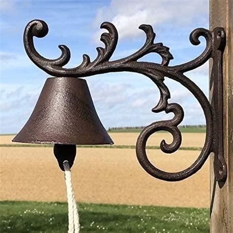Cloche Sonnette Clochette de Porte de Portail équerre Fonte Volute