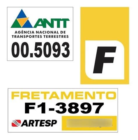 Adesivo Artesp Antt Fretamento Parcelamento Sem Juros