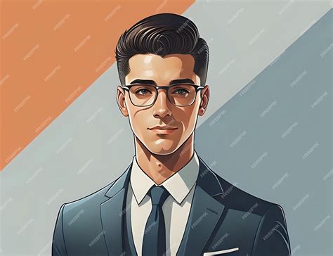 Premium Photo Cartoon Boy Illustration On Retro Background Boy Vector