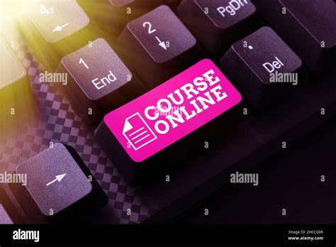 Text Caption Presenting Course Online Word Written On Elearning Electronic Education Distant