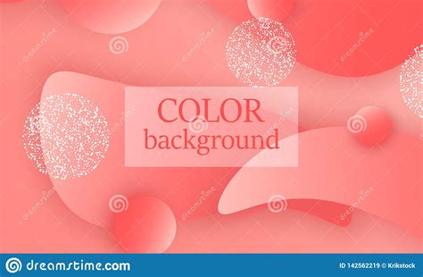 Coral Color Abstract Background Vector Stock Vector Illustration Of