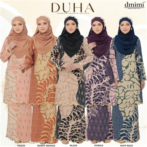 Dmimi Exclusive Baju Kurung Moden Batik Duha Kurung Batik Moden