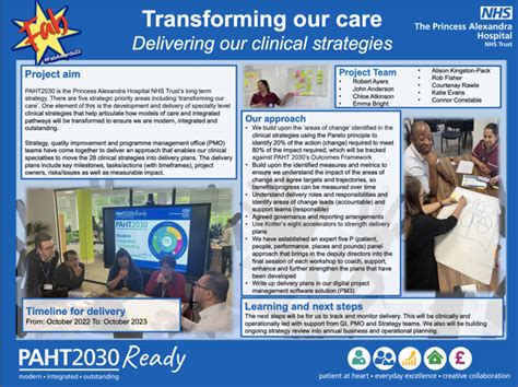 Paht Transforming Our Care Delivering Our Clinical Strategies Fab Nhs Stuff