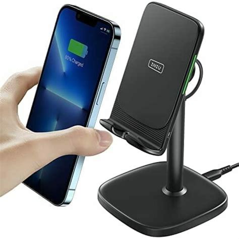 Iniu Bezprzewodowa Ładowarka W Szybkie Ładowanie Regulowany Uchwyt Na Telefon Z Przyjaznym