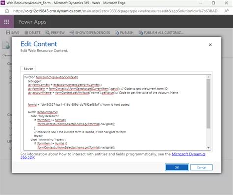 Dynamics 365 Navigating Between Forms Using Javascript Applied Information Sciences