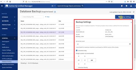 Active Iq Unified Manager Backup And Restore Using Ontap Snapshot