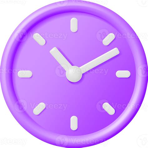 3d Simple Classic Round Wall Clock 35714947 Png