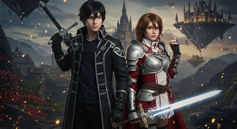 Sword Art Online Kirito Asuna Realistic Human By Hatoroakashi2k22 On