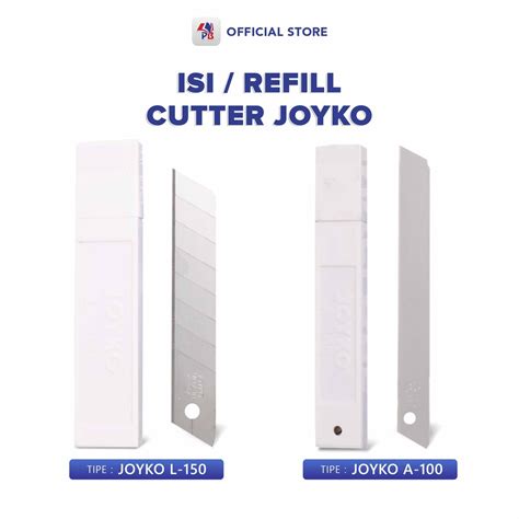 Jual Isi Cutter Joyko L 100 Besar Dan Kecil A 100 Refill Cutter Isi 5
