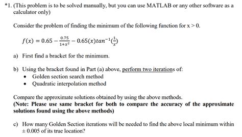 Solved 1 This Problem Is To Be Solved Manually But You