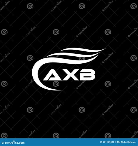 Axb Letter Logo Design On Black Background Axb Creative Initials Letter