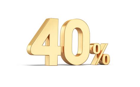 앉아있는 40 기호 메탈릭 흰색 배경 개체 그림자 클리핑 경로 3차원 형태에 대한 스톡 사진 및 기타 이미지 3차원 형태