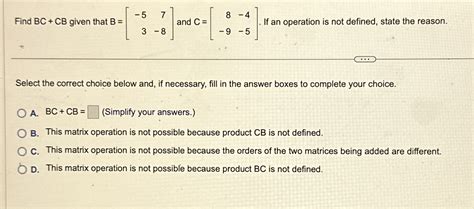 Solved Find Bccb ﻿given That B 573 8 ﻿and C 8 4 9 5