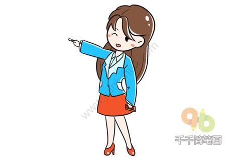 老师爱岗敬业的简笔画 简笔画图片大全 普车都