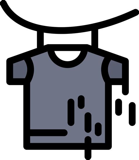 Clothes Drying Hanging Flat Color Icon Vector Icon Banner Template 19094497 Vector Art At Vecteezy