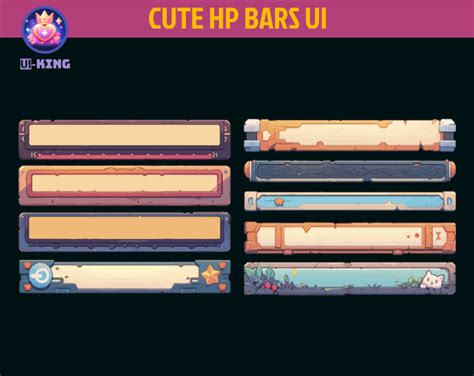 Cute Vector Hp Bars Ui By Ui King