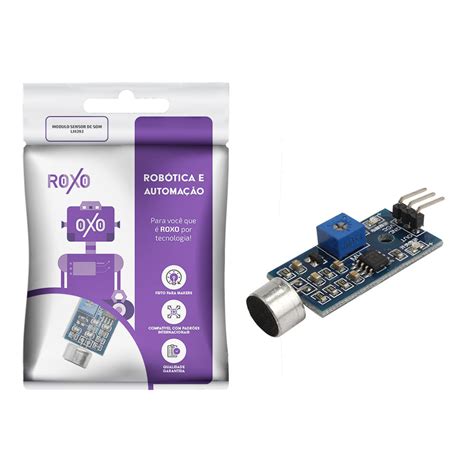 módulo sensor detector de som e palmas roxo mixtou