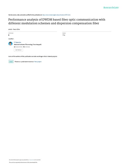 Performance Analysis Of Dwdm Based Fiber Optic Communication With