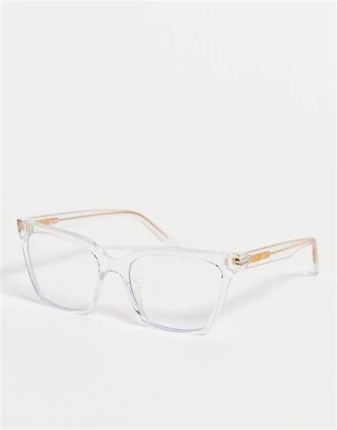 Quay Ceo Blue Light Glasses In Clear Asos