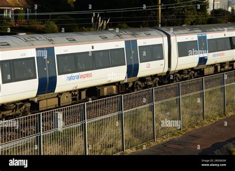 National Express C2c Train Passing The Coastal Cinder Path At