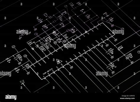 Electrical Shematic Diagram Transistor Resistors Capatitors Diodes