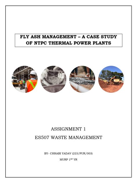 Fly Ash Management Pdf