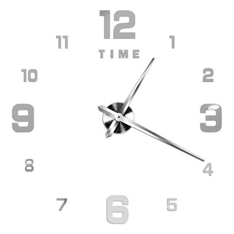 Horloge pendule Autocollant d horloge murale romaine horloge à la