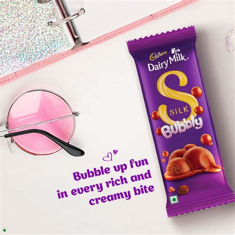 Buy Cadbury Dairy Milk Silk Bubbly Chocolate Bar Valentines T Pack