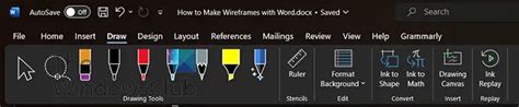 How To Create A Wireframe In Word