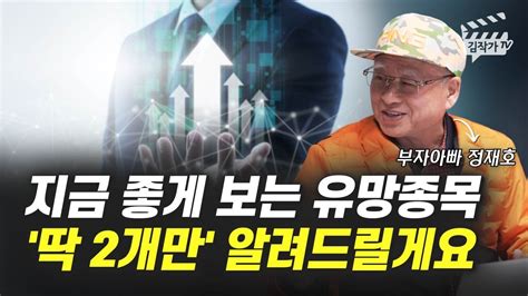 지금 좋게 보는 유망주식 딱 2개만 알려드릴게요 부자아빠 정재호 Youtube
